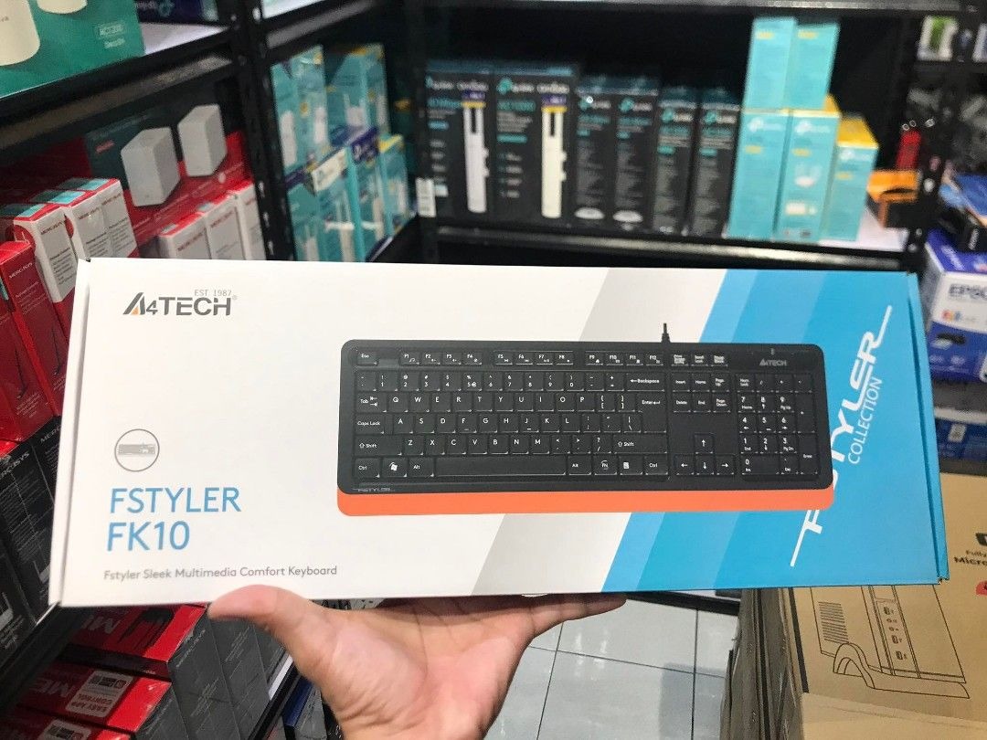 A4Tech Fstyler FK10 Keyboard USB Orange, Computers & Tech, Parts & Accessories, Computer ...