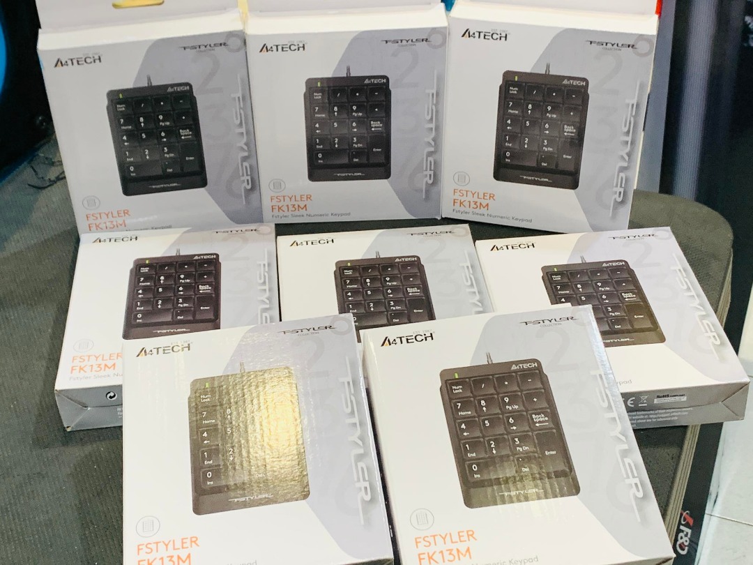 A4tech Fstyler Fk13m Numeric Keypad Micro Usb Black Computers And Tech Parts And Accessories 