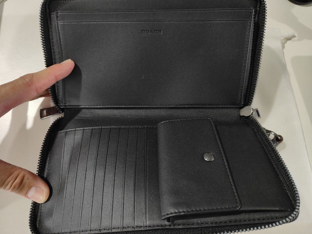 ACCORDION WALLET IN SIGNATURE CANVAS, Men's Fashion, Bags, Belt bags ...