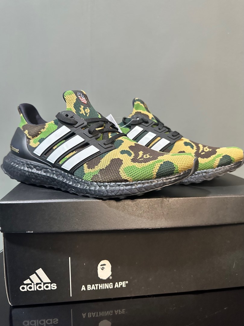 Adidas Ultra Boost Bape 4.0, Men's Fashion, Footwear, Sneakers on Carousell