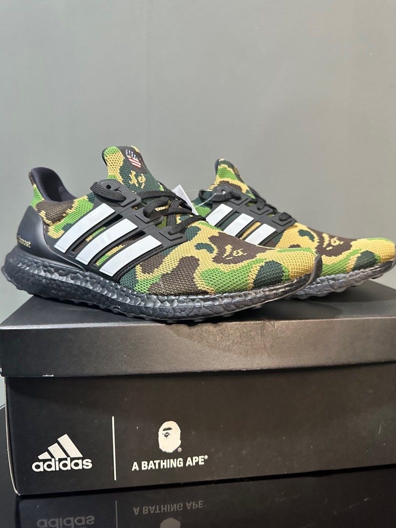 Adidas Ultra Boost Bape 4.0, Men's Fashion, Footwear, Sneakers on Carousell