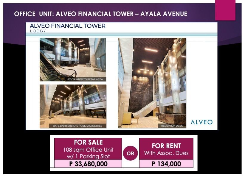 ALVEO FINANCIAL TOWER OFFICE SPACE FOR SALE - MAKATI CITY, Property ...