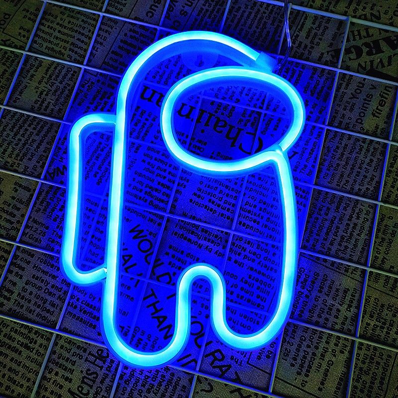 Among us sus crewmate neon led lights battery operated or usb ...