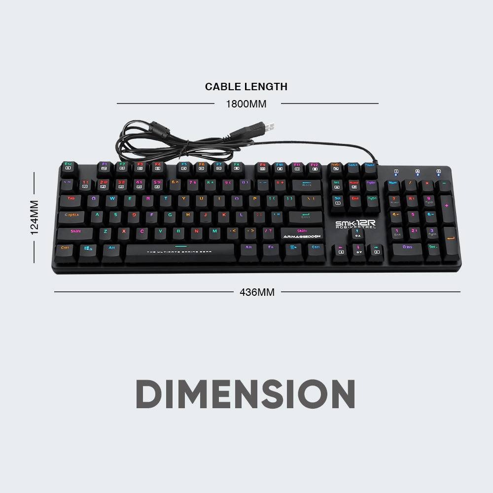 Armaggeddon SMK-12R RGB, Computers & Tech, Parts & Accessories ...