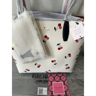 Authentic Original Kate Spade Bing Large Reversible Cherry Tote with ...