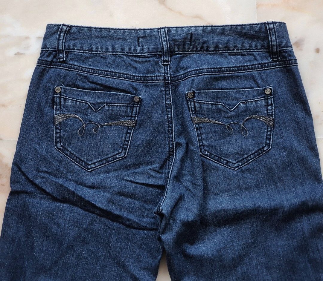 authentic true y2k 2000s hang ten blue jorts, Women's Fashion, Bottoms, Shorts on Carousell