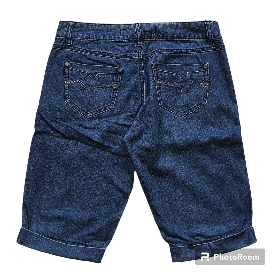 authentic true y2k 2000s hang ten blue jorts, Women's Fashion, Bottoms, Shorts on Carousell