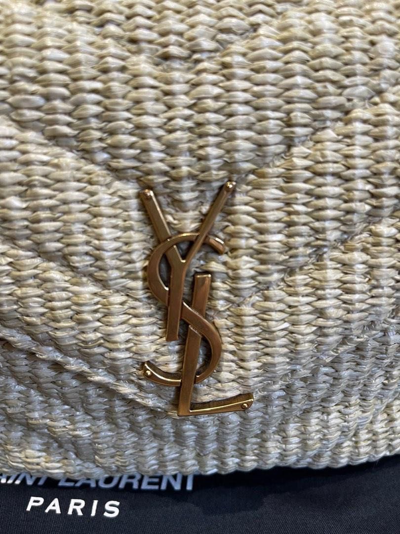 Authentic Yves Saint Laurent YSL Straw Bag, Luxury, Bags & Wallets on ...