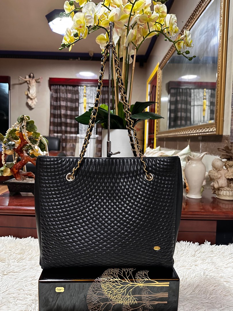 Bally Quilted Gold Chain Bag, Luxury, Bags & Wallets on Carousell