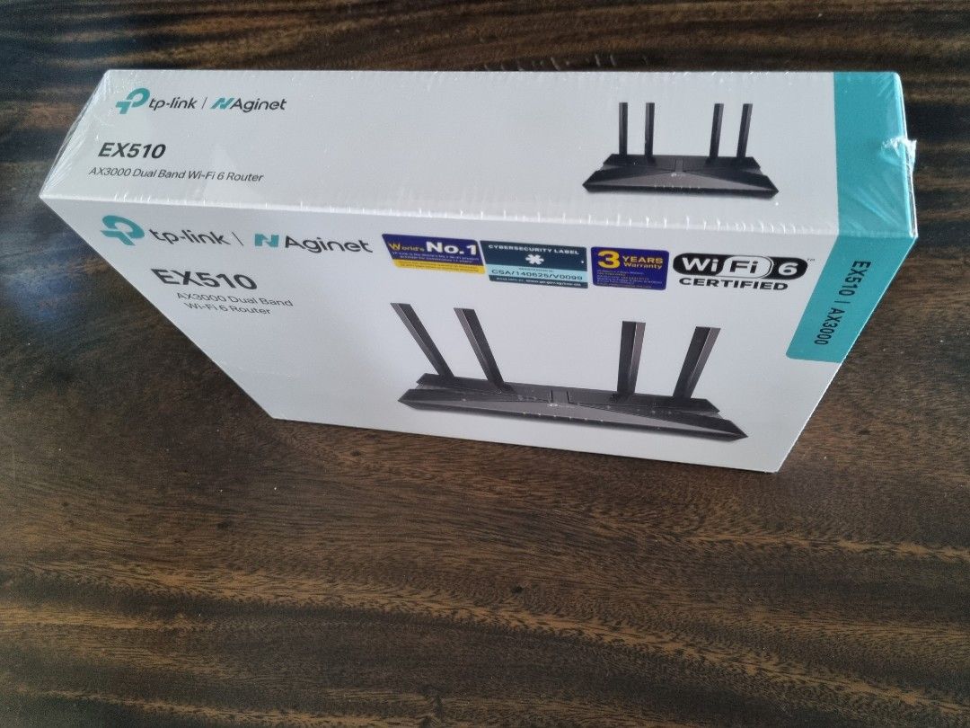 BNIB EX510 AX3000 Dual-Band Gigabit Wi-Fi 6 Router, Computers & Tech ...