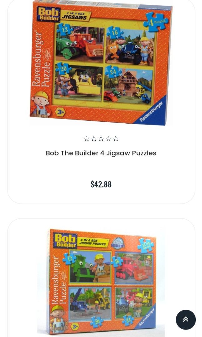 Ravensburger Bob The Builder 4 In A Box Jigsaw Puzzle, Hobbies & Toys ...