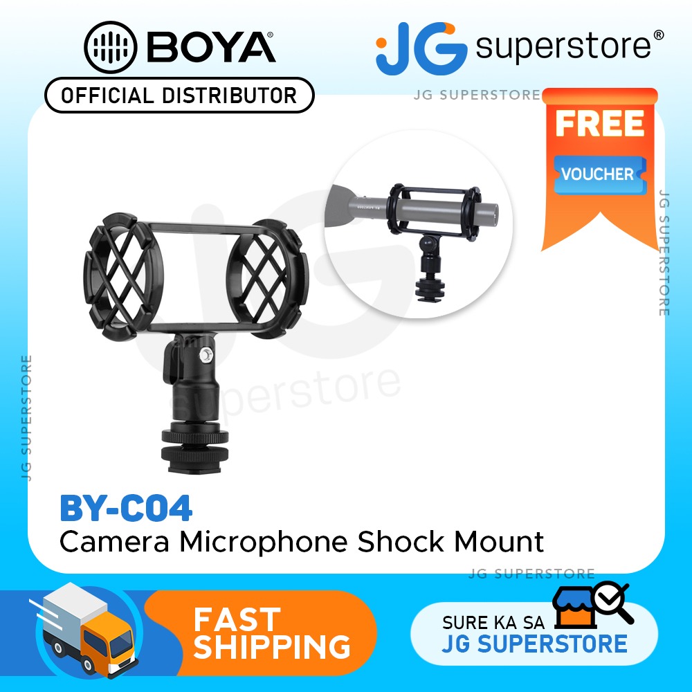 Boya BY-C04 Camera Video Microphone Shock Mount for Boya BY-BM6060 RODE ...