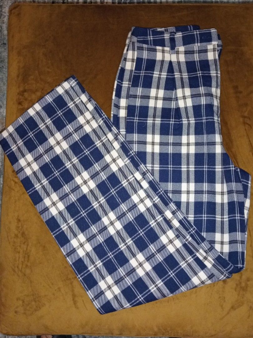 BRANDY MERVILLE CHECKERD PANTS, Women's Fashion, Bottoms, Other Bottoms ...