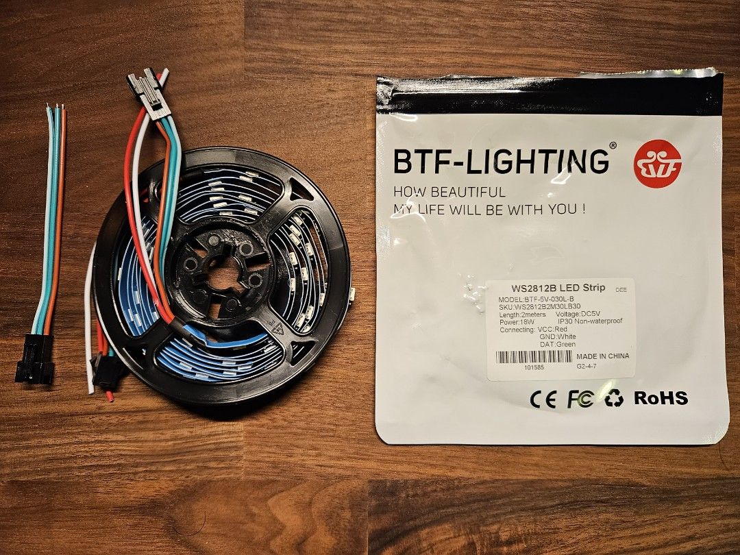 BTF Lighting WS2812B LED Strip, Car Accessories, Electronics & Lights ...