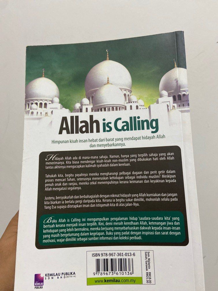 [Buku] Allah is Calling - Zainudin Hashim, Hobbies & Toys, Books ...