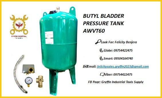 BUTYL BLADDER PRESSURE TANK AWVT60, Commercial & Industrial, Industrial ...
