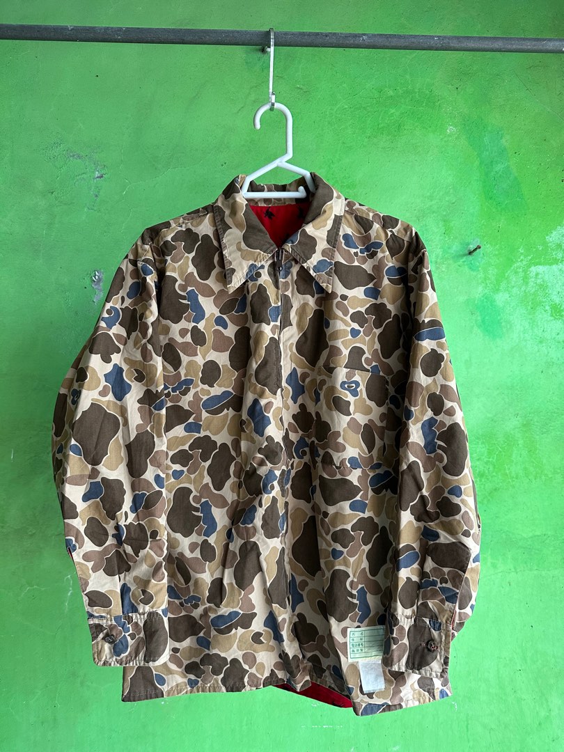 camou jacket reversible, Men's Fashion, Tops & Sets, Hoodies on Carousell