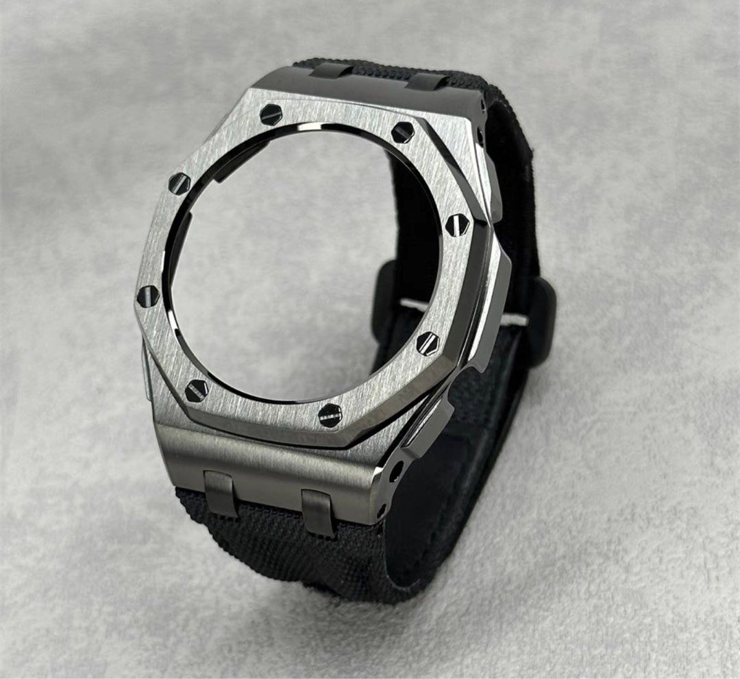 Canvas strap custom Casioak gshock ga2100 ga2110 gab2100, Men's Fashion ...