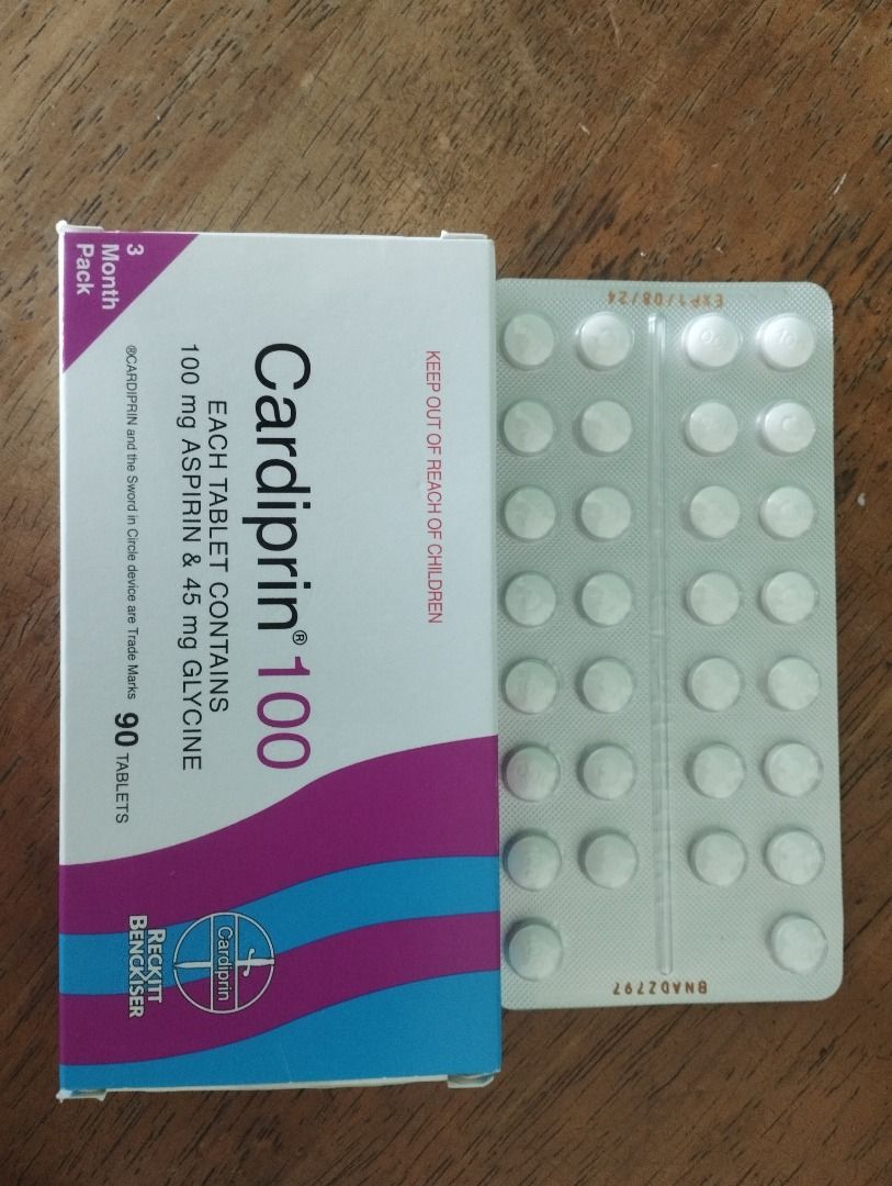 Cardiprin 100 (Aspirin), Health & Nutrition, Health Supplements ...
