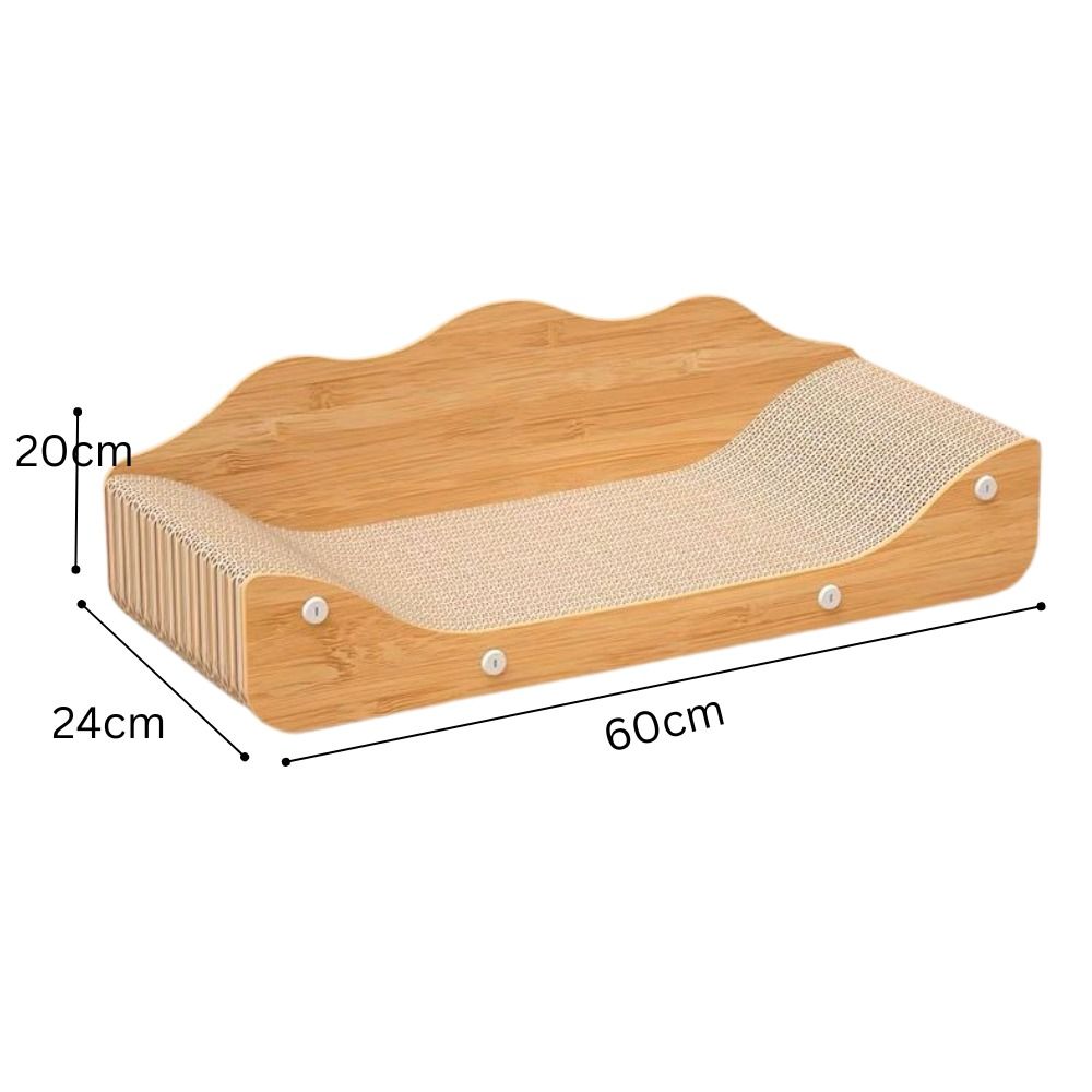Cat Scratcher Board Wave Scratcher Lounge Sofa Bed Thick Scratching ...