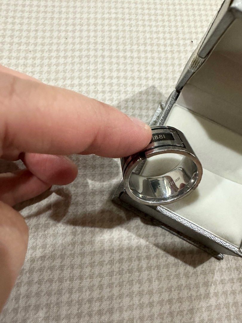 Cerruti 1881 Silver Men Ring, Luxury, Accessories on Carousell