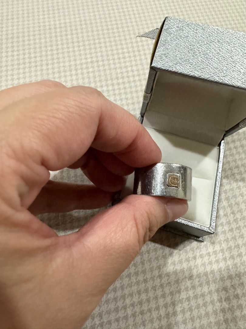 Cerruti 1881 Silver Men Ring, Luxury, Accessories on Carousell