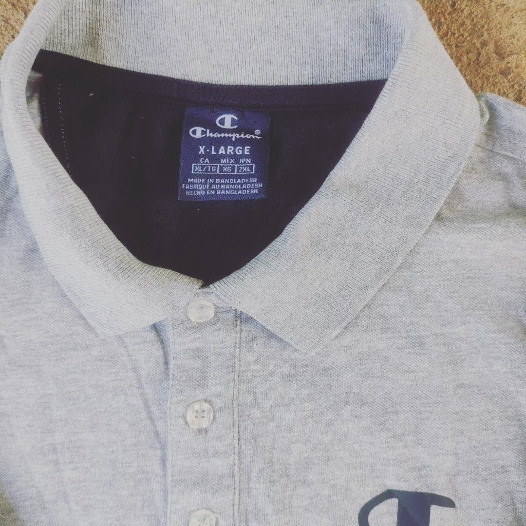 CHAMPION POLO SHIRT, Men's Fashion, Tops & Sets, Tshirts & Polo Shirts ...
