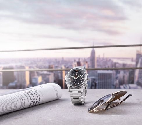 Citizen Eco-Drive CA0790-83E Black Dial Stainless Steel Analog Date ...