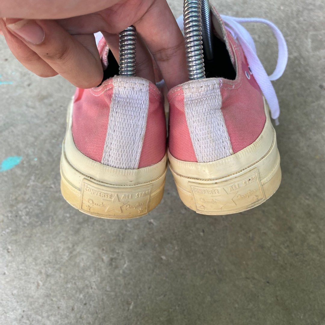 CONVERSE CDG PLAY PINK LOW, Women's Fashion, Footwear, Sneakers on ...