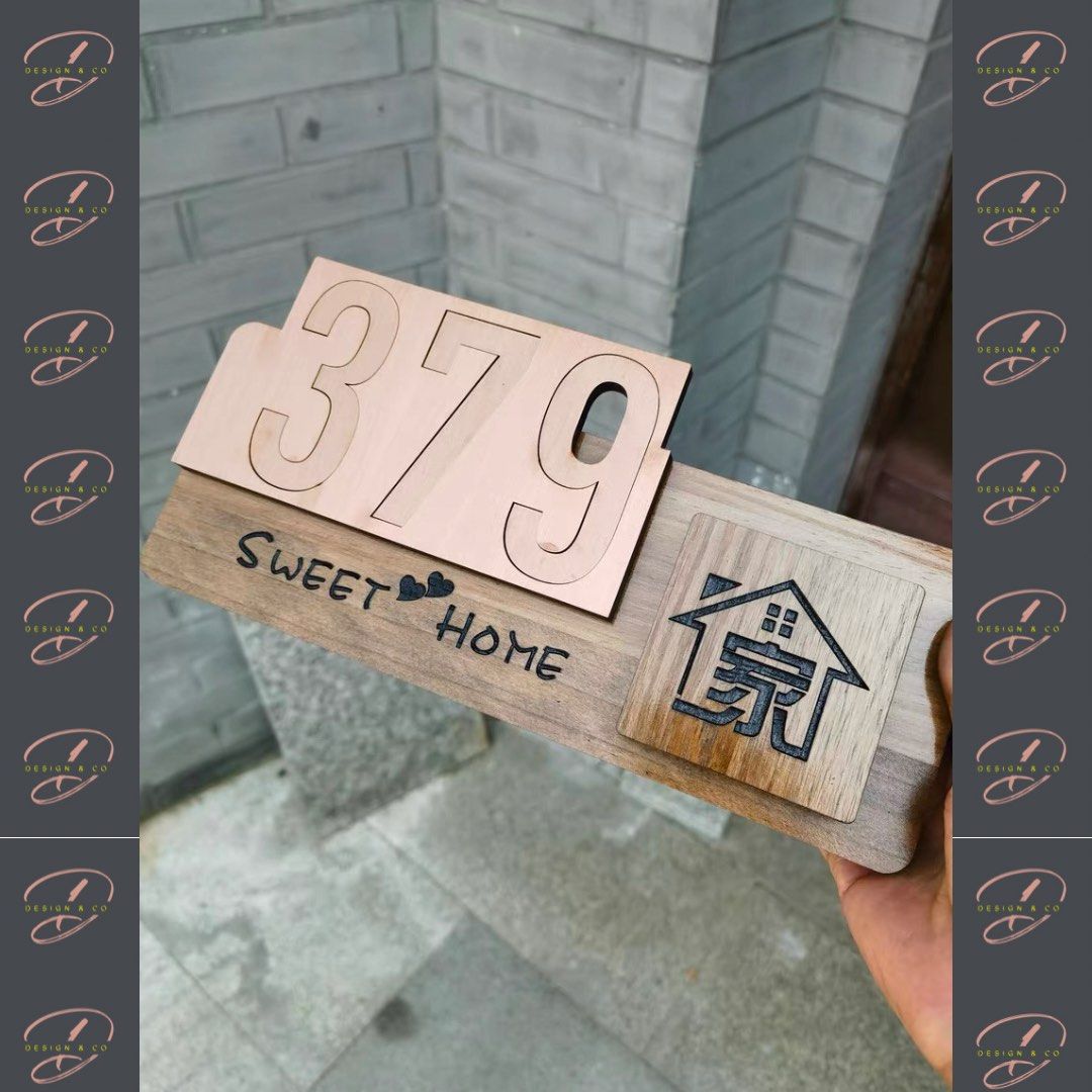 Custom Door Signs/ Unit Number plates / Company name Signs /HDB door ...