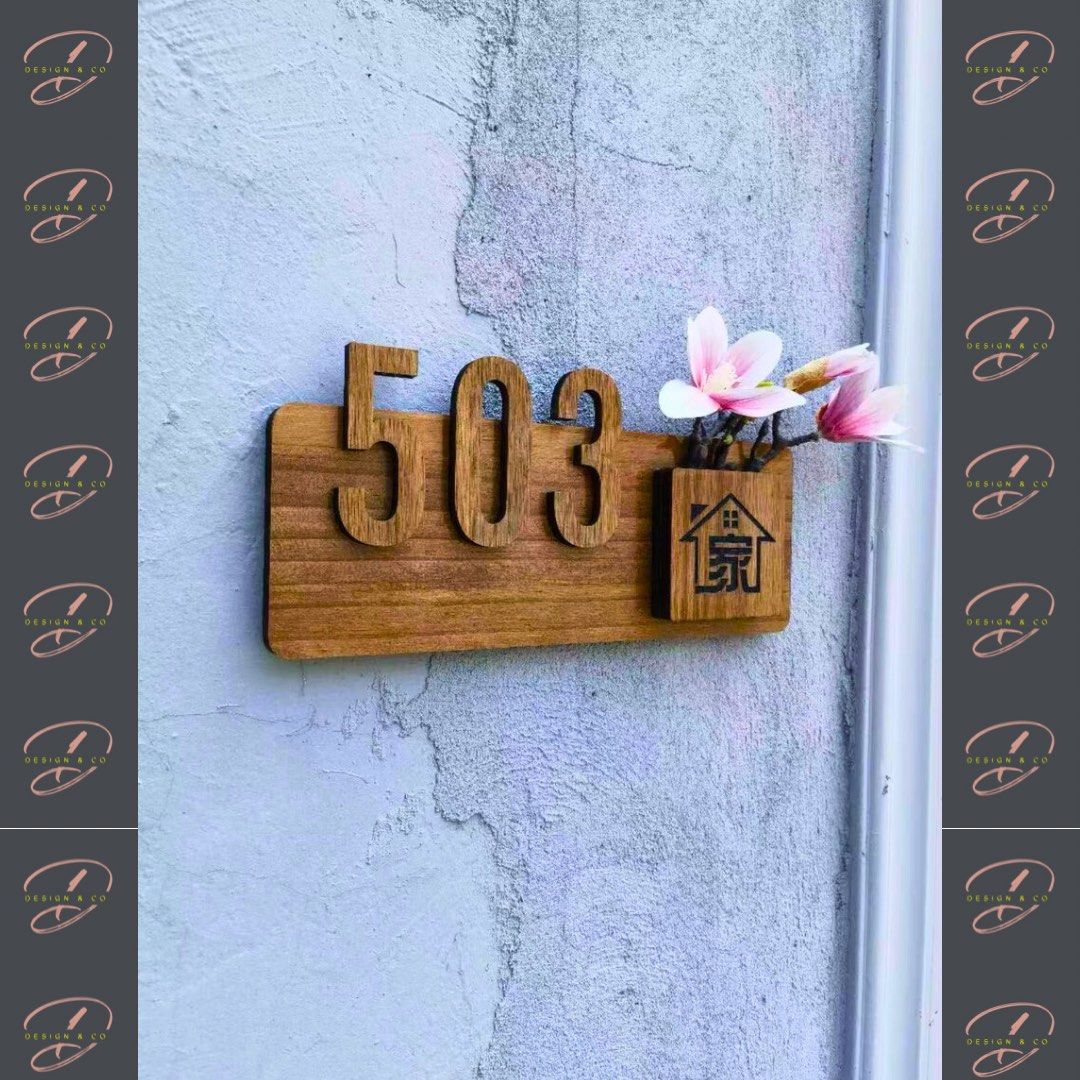 Custom Door Signs/ Unit Number plates / Company name Signs /HDB door ...