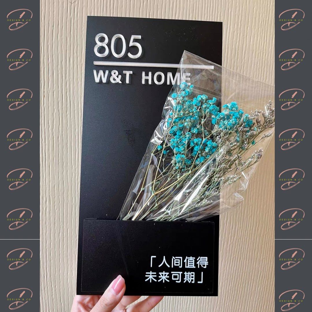 Custom Door Signs/ Unit Number plates / Company name Signs /HDB door ...
