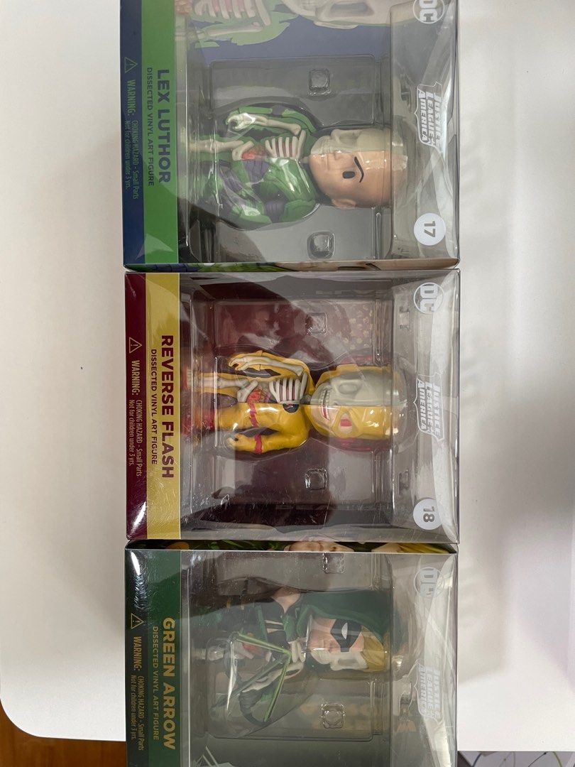 DC justice league America dissected vinyl art figures, Hobbies & Toys ...