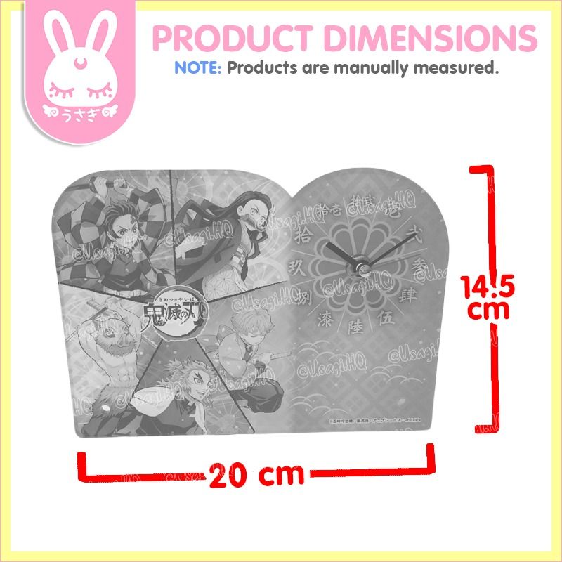 Demon Slayer: Kimetsu no Yaiba Acrylic Clock | Tanjiro, Nezuko, Inosuke ...
