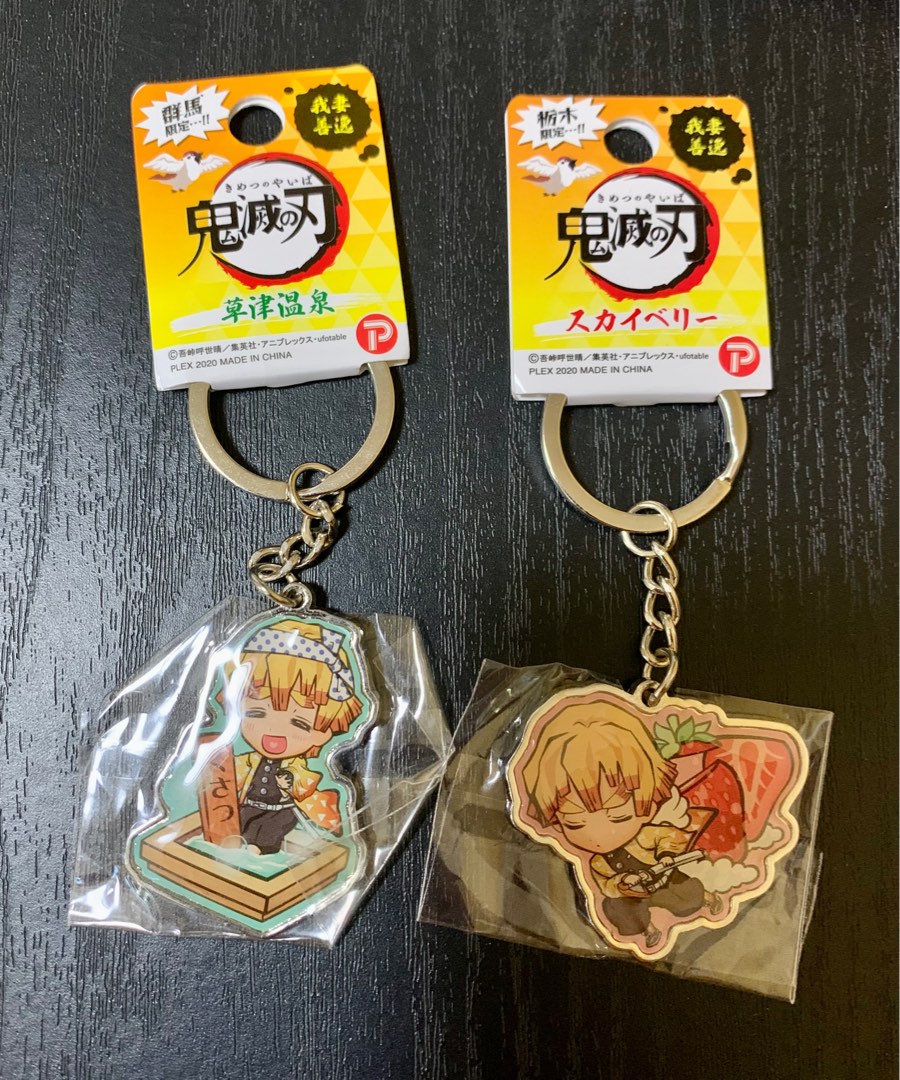 Demon slayer Zenitsu keychain bought in Japan, Hobbies & Toys, Toys ...