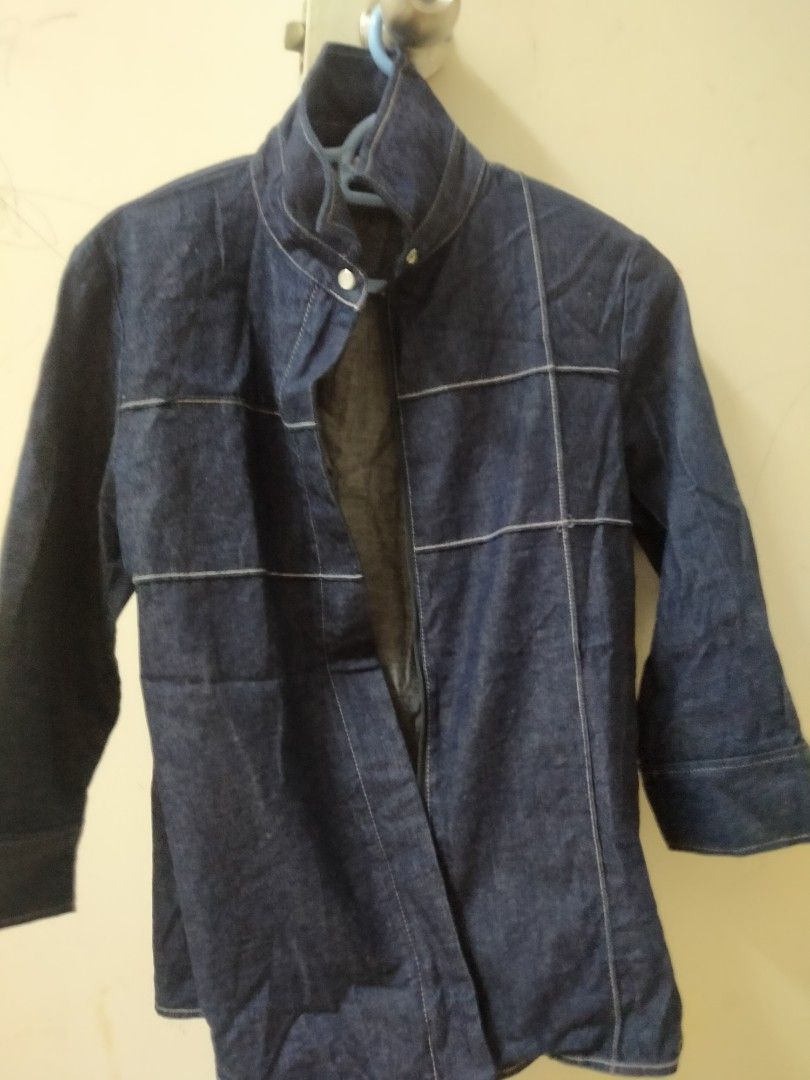 Denim Outer shirt, Women's Fashion, Coats, Jackets and Outerwear on ...