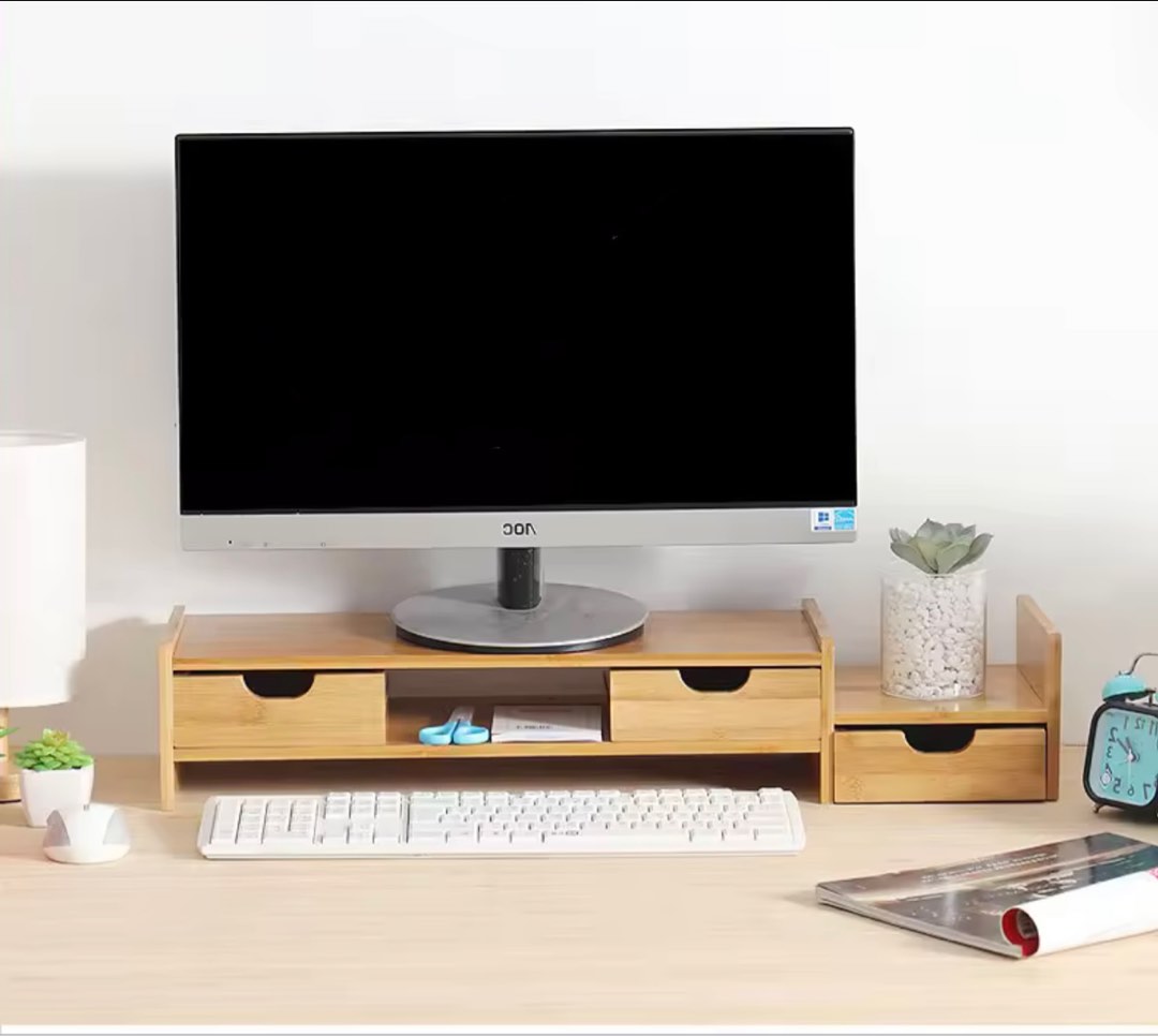 Desk Shelf/ Monitor Stand with drawers, Computers & Tech, Parts ...