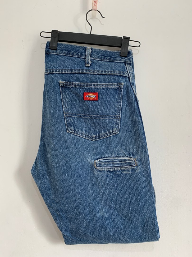 DICKIES DENIM PANTS, Men's Fashion, Bottoms, Jeans on Carousell
