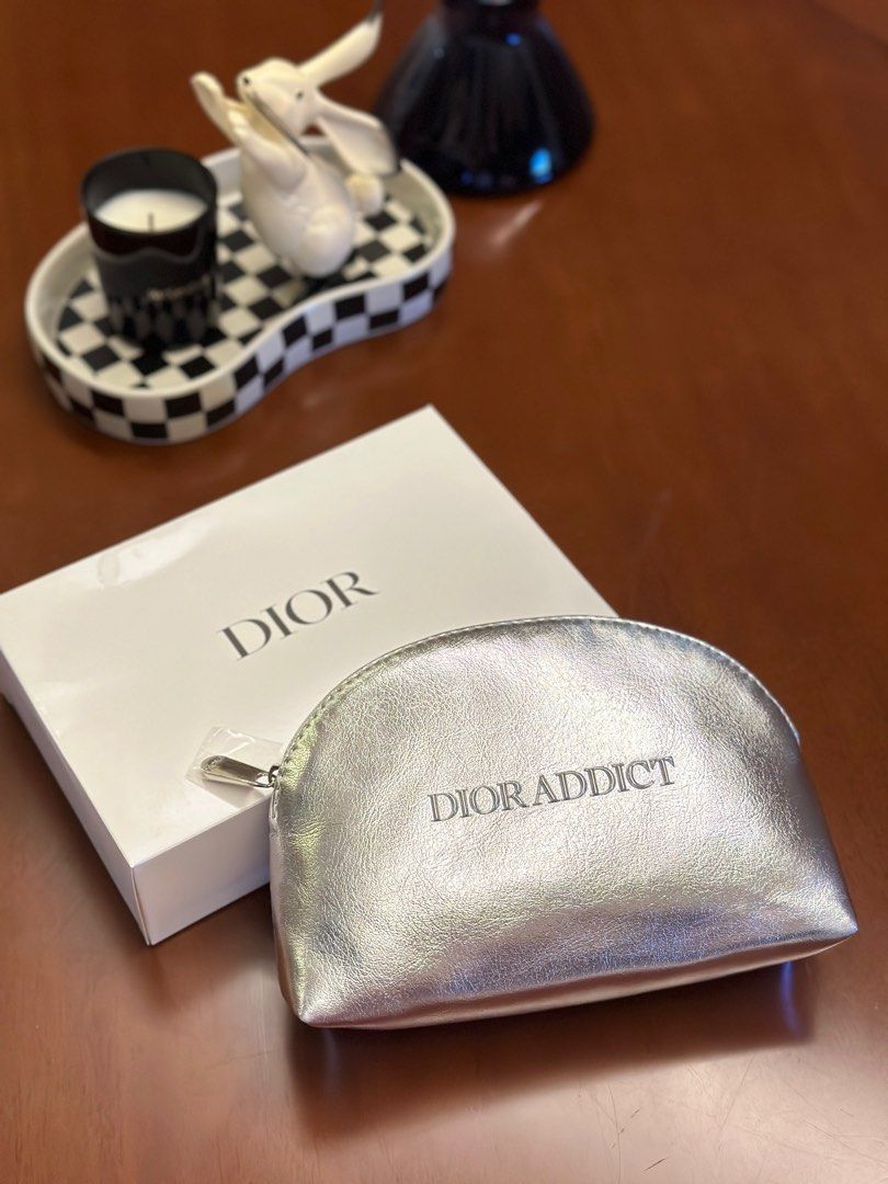 Dior Silver Makeup Bag | Saubhaya Makeup