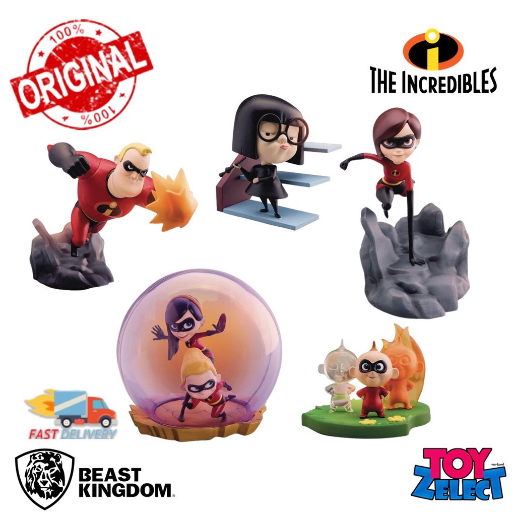 Disney Pixar The Incredibles Mini Egg Attack Figure | FULL SET | Elastigirl Edna Jack Jack ...