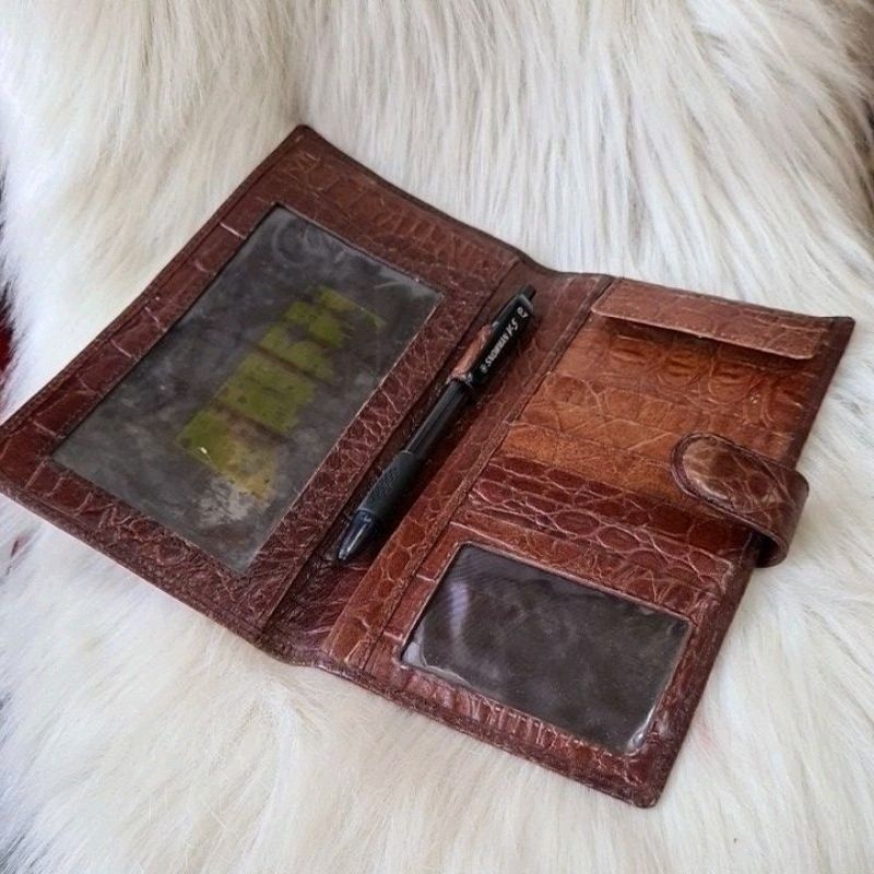 DOMPET KULIT ASLI KICKERS REPTIL SKIN ORIGINAL, Fesyen Pria, Tas ...