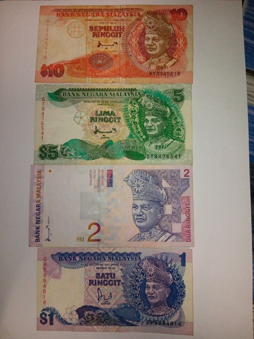Duit Lama RM10, RM5, RM2, RM1, Hobbies & Toys, Collectibles ...
