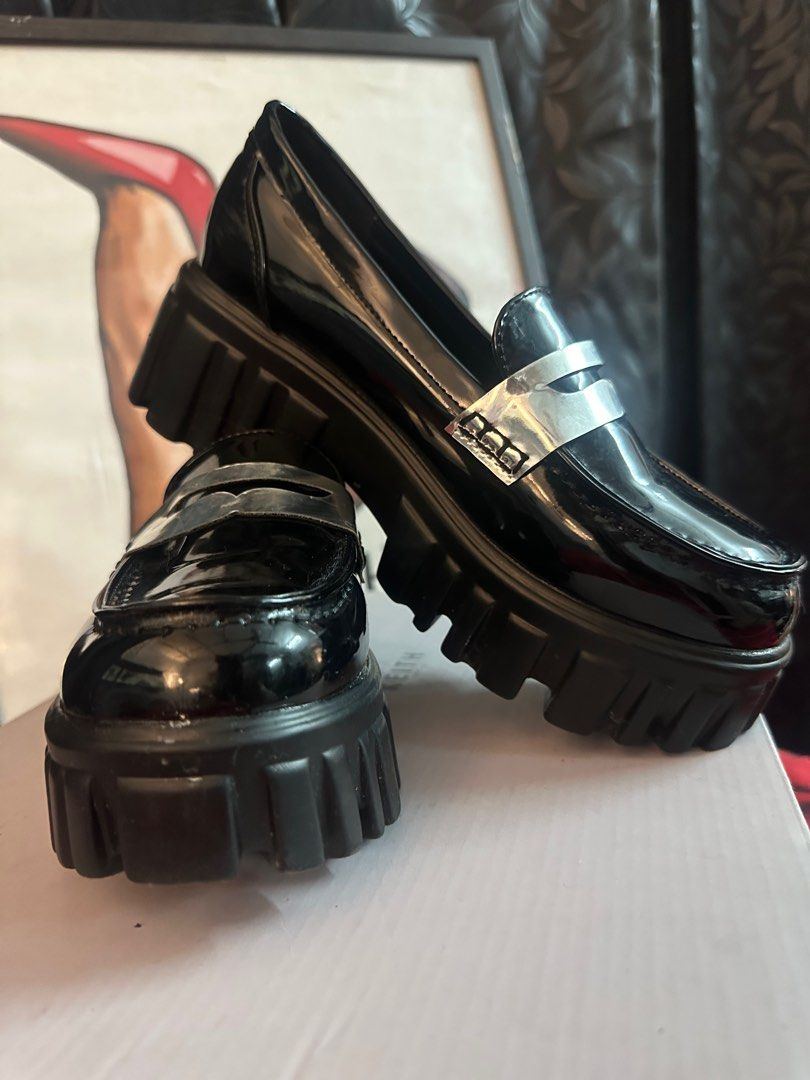 Duo Tone Platform Oxford, Women's Fashion, Footwear, Loafers on Carousell
