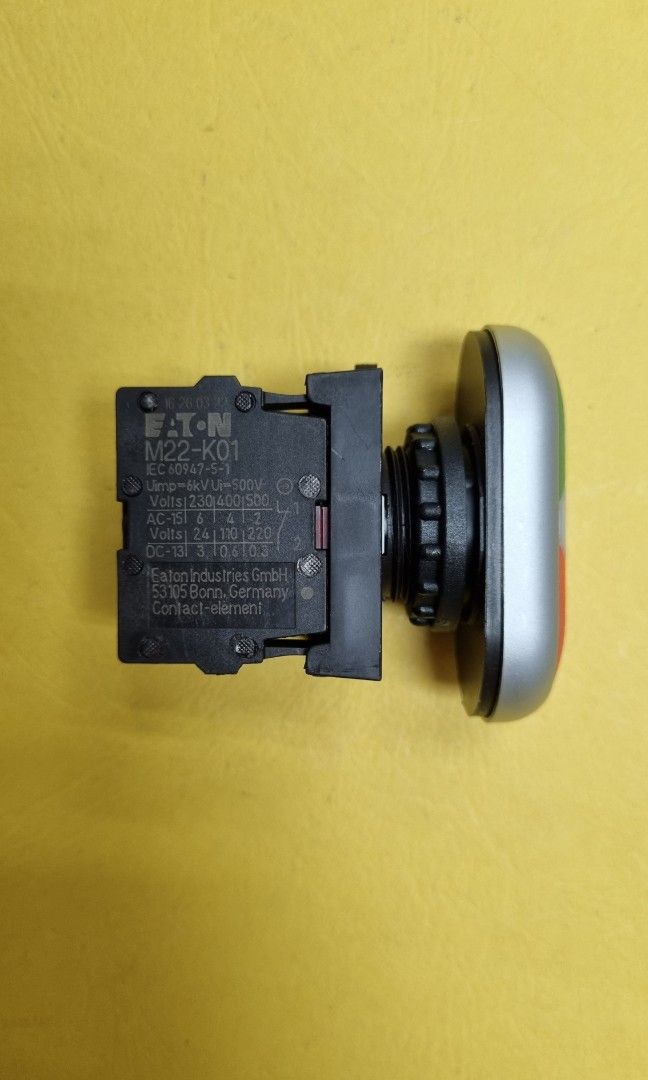 EATON, M22-DDL-GR-GB1-GB0, Double Push Button, TV & Home Appliances, Electrical, Adaptors ...