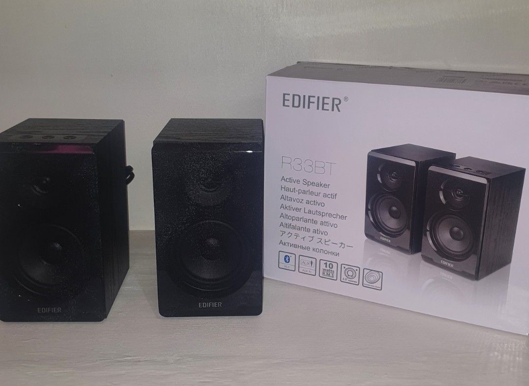 Edifier R33bt active bookshelf speaker bluetooth, Audio, Soundbars ...
