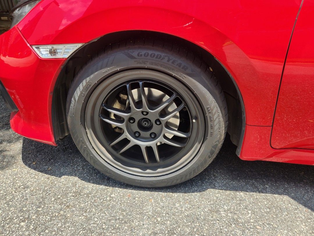 Enkei Rpf1 17 inch Rims 5 x 114.3 Pcd with goodyear f1a6 tyres fitted ...