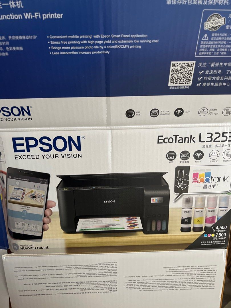 EPSON ECOTANK 004 INK CMYK 4 COLOUR 1 SET, Hobbies & Toys, Stationery ...