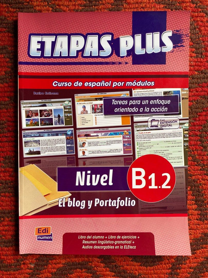 Etapas Plus - Intermediate Spanish, Hobbies & Toys, Books & Magazines, Textbooks on Carousell