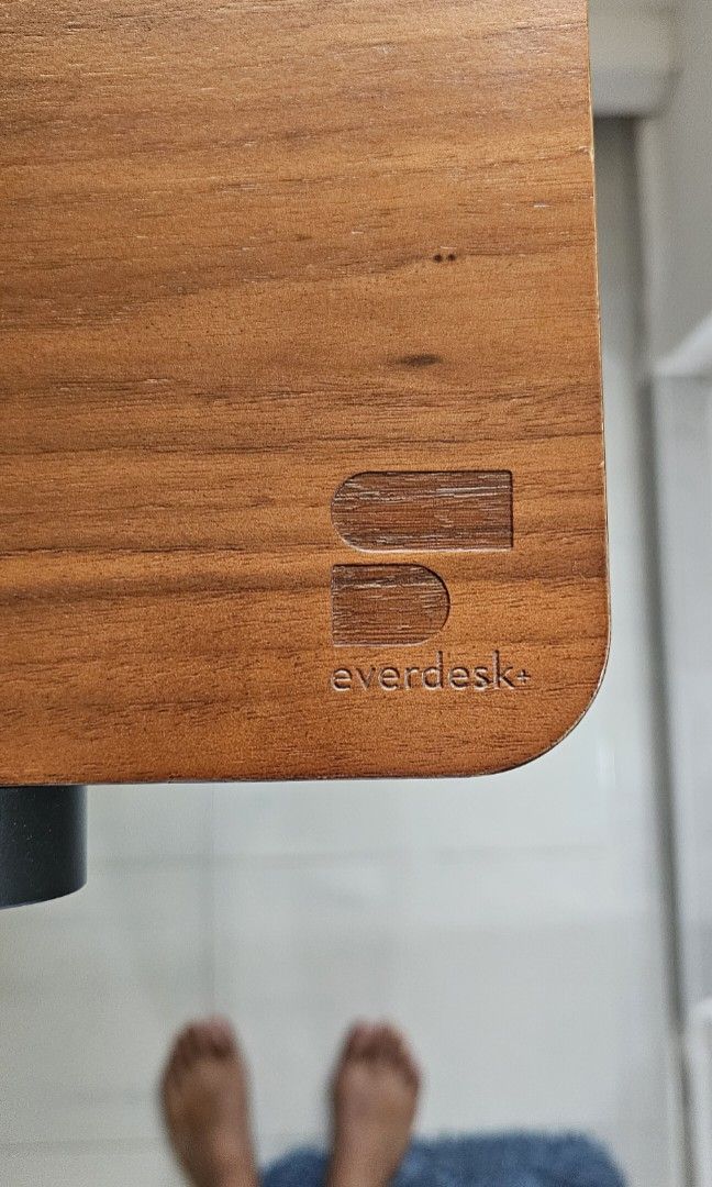 Everdesk table and Ergotune chair, Furniture & Home Living, Furniture ...