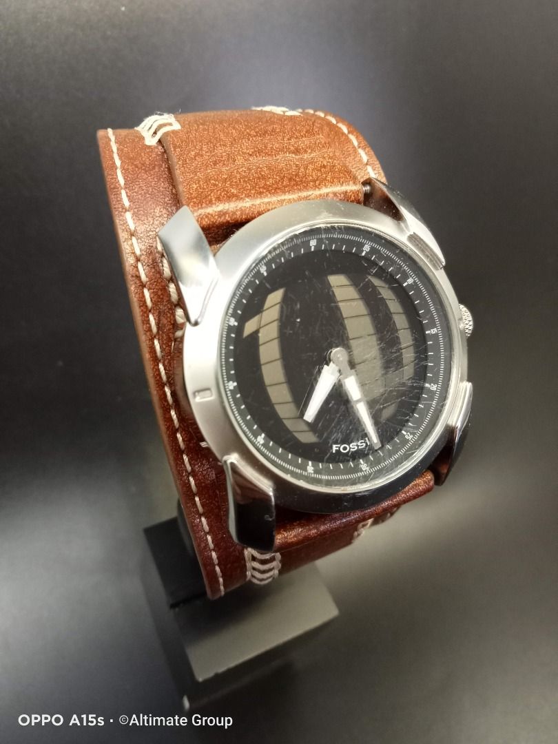 FAST DEAL! Fossil BG-2182 Analog / Digital Quartz UFO Oversized Wrist ...